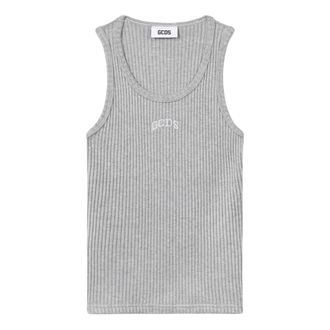 GCDS Rippstrick-Weste - - Tops - Damen - Grau - XS