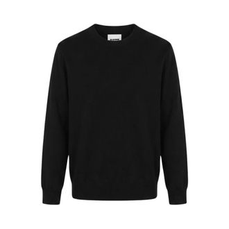 Jil Sander Rundhals-Pullover - - Knitwear - Damen - Schwarzk - XL