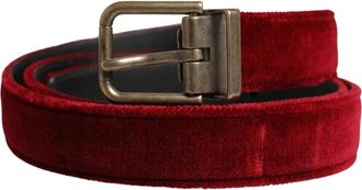 Dolce & Gabbana Homme, Accessoires, Rouge, Taille: 85 CM Gorgeous Belt