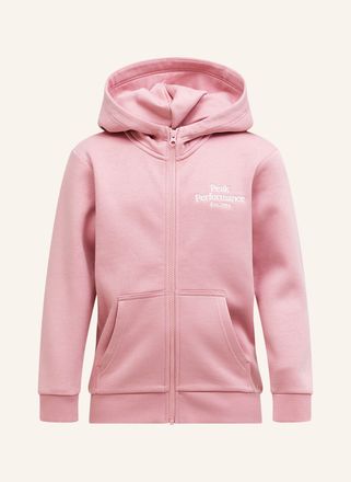 Peak Performance Jr Original Zip Hood Kapuzensweatshirtjacke rosa