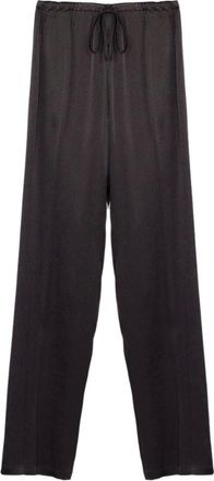 Semicouture Femme, Pantalons, Brun, Taille: 40 FR Pantalon &Eacute;lastiqu&eacute; &agrave; Cordon de Serrage