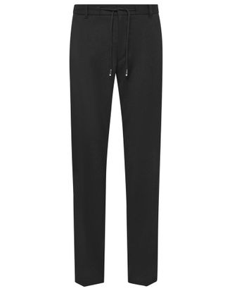 HUGO BOSS Wollhose mit Stretchanteil, Tapered Fit in