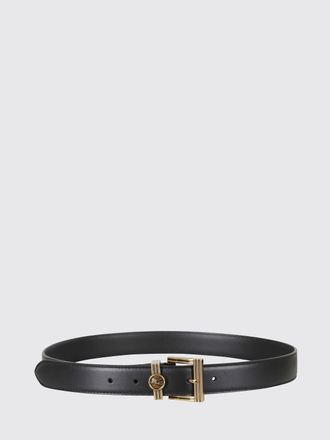 Etro Ceinture en cuir lisse noir avec boucle en m&eacute;tal &agrave; logo grav&eacute;