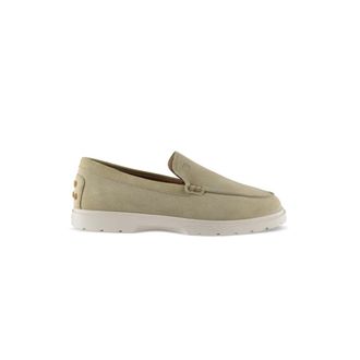 Tod's Homme, Chaussures, Beige, Taille: 40 1/2 EU Mocassins Slipper en daim