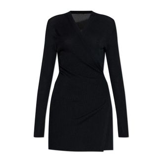 Balenciaga Wickelcardigan mit Bindeg&uuml;rtel - - Knitwear - Damen - Schwarzk - L