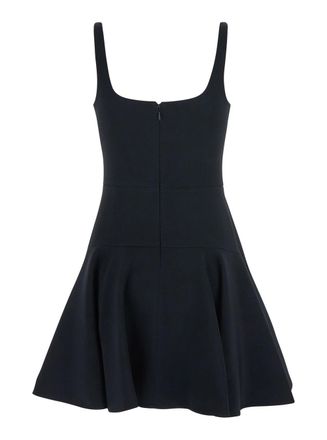 Givenchy Womens Black Mini Dress With Flared Skirt Viscose