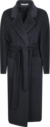 Tagliatore Charlize Gef&uuml;tterter Langer Mantel - - Coats - Damen - Schwarzk - S