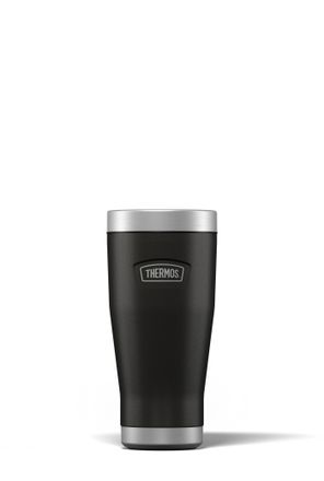 Thermos Icon Reisebecher aus Granit (470 ml), wiederverwendbarer, isolierter Edelstahl-Kaffeebecher f&uuml;r hei&szlig;e oder kalte Getr&auml;nke, vakuumversiegelte Wasserfla