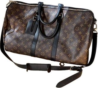 Louis Vuitton Coated Canvas Keepall Bandouliere 45