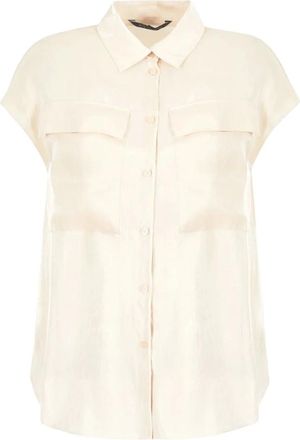 A|X Armani Exchange Femme, Blouses et Chemises, Beige, Taille: 40 FR Camicia