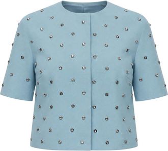 Dolce & Gabbana Veste tiss&eacute;e - Femme - Vestes - Bleu - Taille: 40 FR
