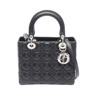 Dior Pre-owned Lady Dior Leder 2way Handtasche - - Pre-owned - Damen - Schwarzk - ONE SIZE