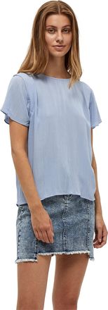Desires Womens,Debbi Short Sleeve Blouse, 2272 Serenity Blue,XS