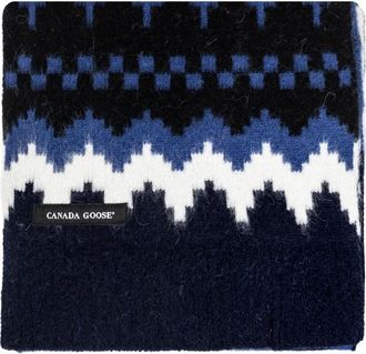 Canada Goose &Eacute;charpe en laine - unisex - Accessoires - Bleu - Taille: ONE Size