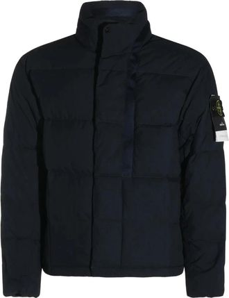 Stone Island Kurze Daunenjacke - - Jackets - Herren - Blau - XL