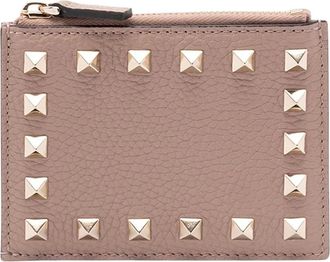 Valentino Garavani Femme, Accessoires, Rose, Taille: ONE Size Porte-monnaie Rockstud