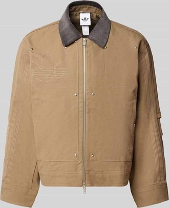 adidas Originals Regular Fit Sweatjacke mit Nieten-Details