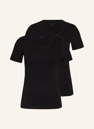 Falke 2er-Pack T-Shirts Daily Comfort schwarz