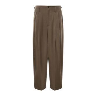 Hed Mayner Pantalon large - Homme - Pantalons - Beige - Taille: S