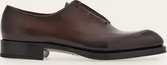 Ferragamo Herren Tramezza Oxford-Schuh mit verdeckter Schnürung Braun Größe 40.5