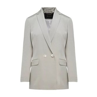 Kiton Seiden-Doppelreiher-Jacke - - Jackets - Damen - Grau - S