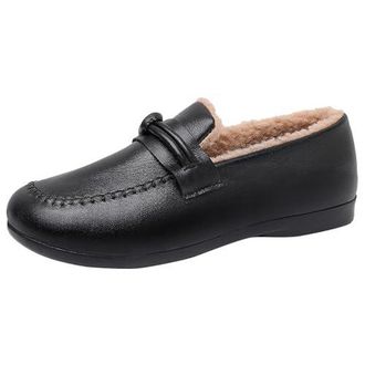 Generic Chaussures dhiver confortables et d&eacute;contract&eacute;es pour femme - Couleur unie - &Eacute;l&eacute;gantes et classiques - Doublure en fausse fourrure - &Eacute;l&eacute;gantes et chaud