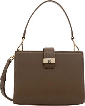 Tommy Hilfiger Femme, Sacs, Brun, Taille: ONE Size TH Heritage Mini Satchel