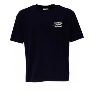 Dr&ocirc;le de Monsieur Le T-Shirt Slogan - - Tops - Herren - Blau - M