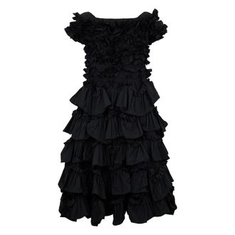 Red Valentino Elegantes Kleid mit R&uuml;schen - - Dresses - Damen - Schwarzk - XS