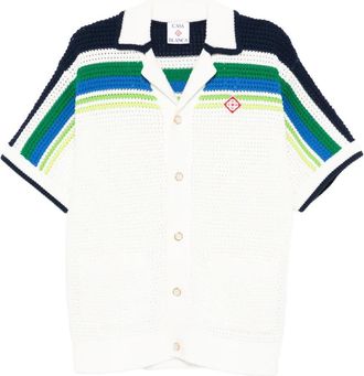 Casablanca striped shirt - Wei&szlig;