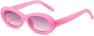 Generic Lunettes de soleil rétro à monture ovale Hip Hop à petite monture pour hommes et femmes Sports de plein air (couleur : D, taille : 1) 2026