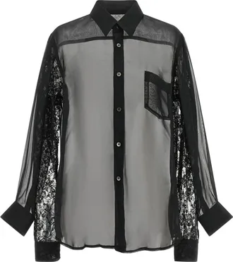 Comme Des Gar&ccedil;ons Damen, Blusen & Hemden, Schwarzk, LGr&ouml;&szlig;e