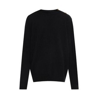 Balmain Homme, Pulls, Noir, Taille: XL Maille ras du cou