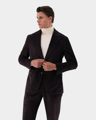 van Laack Cord Sakko mit Spitzfasson