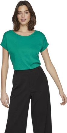 Vila Dreamers Pure Donna T-Shirt - - Tops - Damen - Gr&uuml;n - S