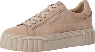 Tamaris Damen Schn&uuml;rer Leder beige 36