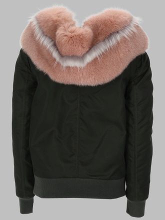 Mr & Mrs Italy Hooded Technical Polyamide Bomber Jacket - Multicolor