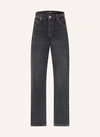 7 For All Mankind Straight Jeans Tess Trouser schwarz