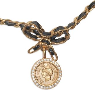 Chanel collier en chaîne à médaillon (années 1996) - Or