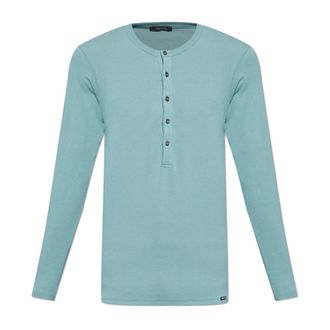 Tom Ford Lang&auml;rmliges Unterw&auml;sche-T-Shirt - - Tops - Herren - Blau - XS