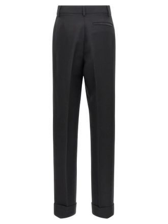 Ferragamo Pleated Trousers - Black