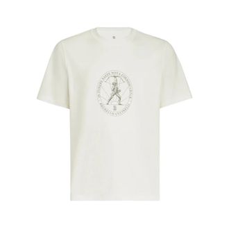 Brunello Cucinelli Baumwoll-Jersey-T-Shirt - - Tops - Herren - Wei&szlig; - S