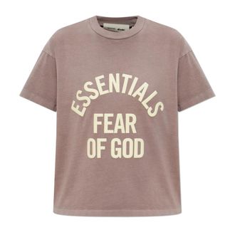 Fear of God Femme, Tops, Violet, Taille: 38 FR Campus Classic Short Sleeve Tee