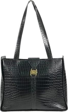 Ferragamo Sac port&eacute; &eacute;paule doccasion - Femme - Pre-owned - Noir - Taille: ONE Size