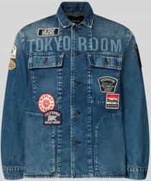 Replay Regular Fit Jeansjacke aus Baumwoll-Mix