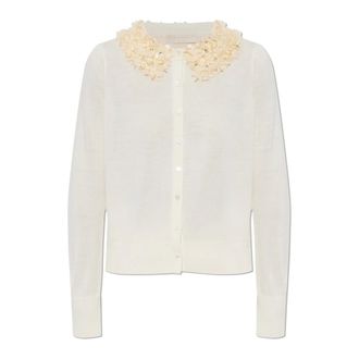 Ulla Johnson Femme, Pulls, Beige, Taille: 36 FR Cardigan en laine Anna