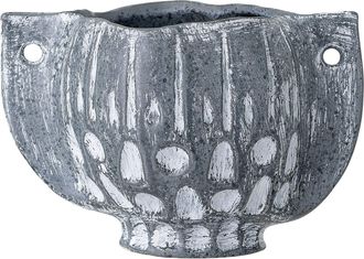 Bloomingville Blumentopf, blau, Keramik