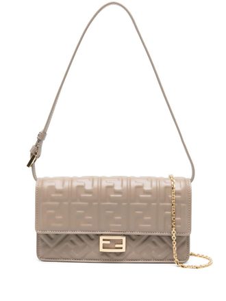 Fendi sac port&eacute; &eacute;paule Baguette - Tons neutres