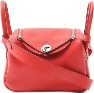 Hermès mini sac porté épaule Lindy (2021) - Rouge