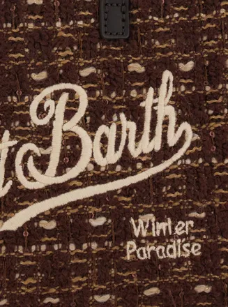 MC2 Saint Barth Tweed Mini Bag - Brown